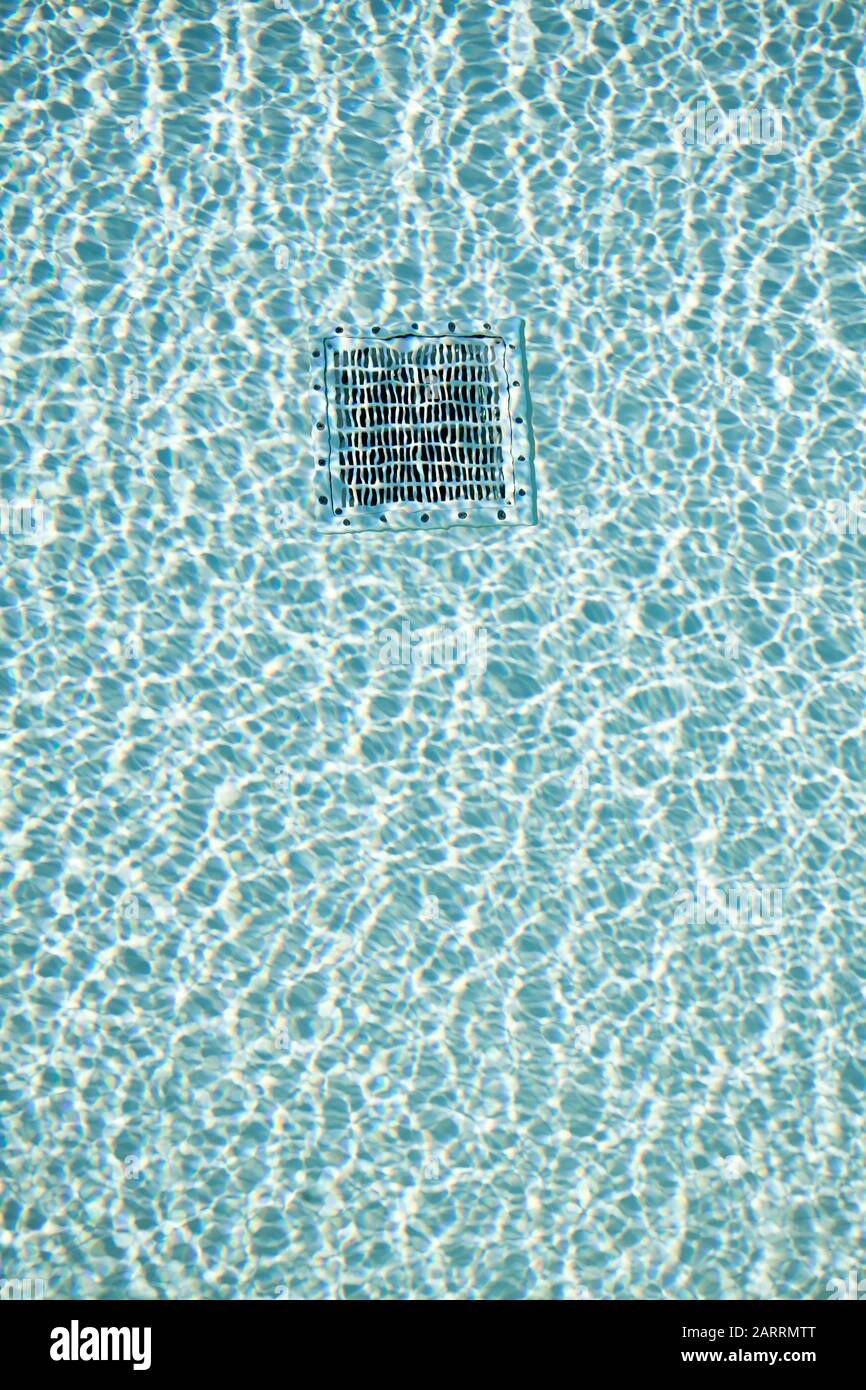 swimming pool water texture with filter outlet Stock Photo - Alamy