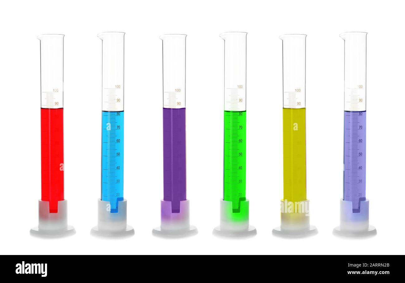 Test tubes with samples on white background Stock Photo - Alamy