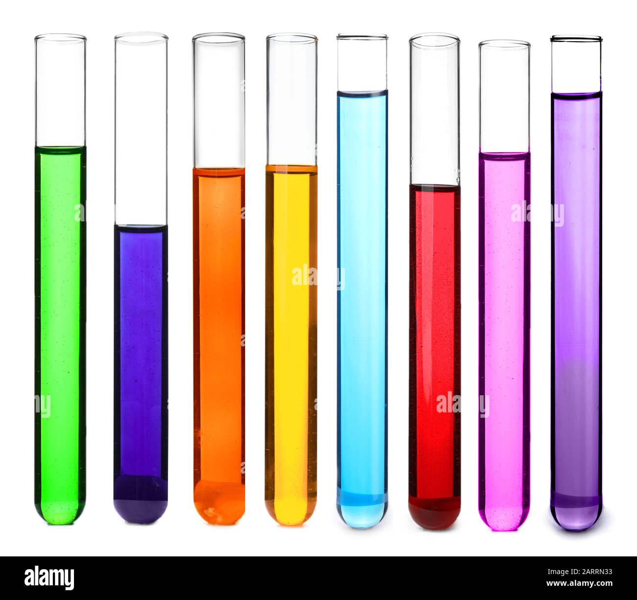 Test tubes with samples on white background Stock Photo - Alamy