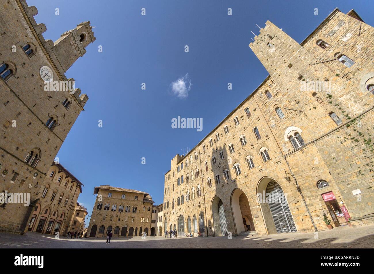 Old town piazza dei priori in volterra hi-res stock photography and ...
