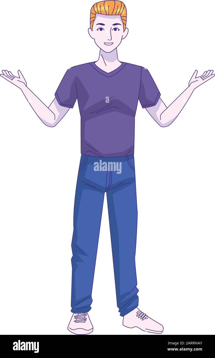 cartoon man standing icon, colorful design Stock Vector Image & Art - Alamy