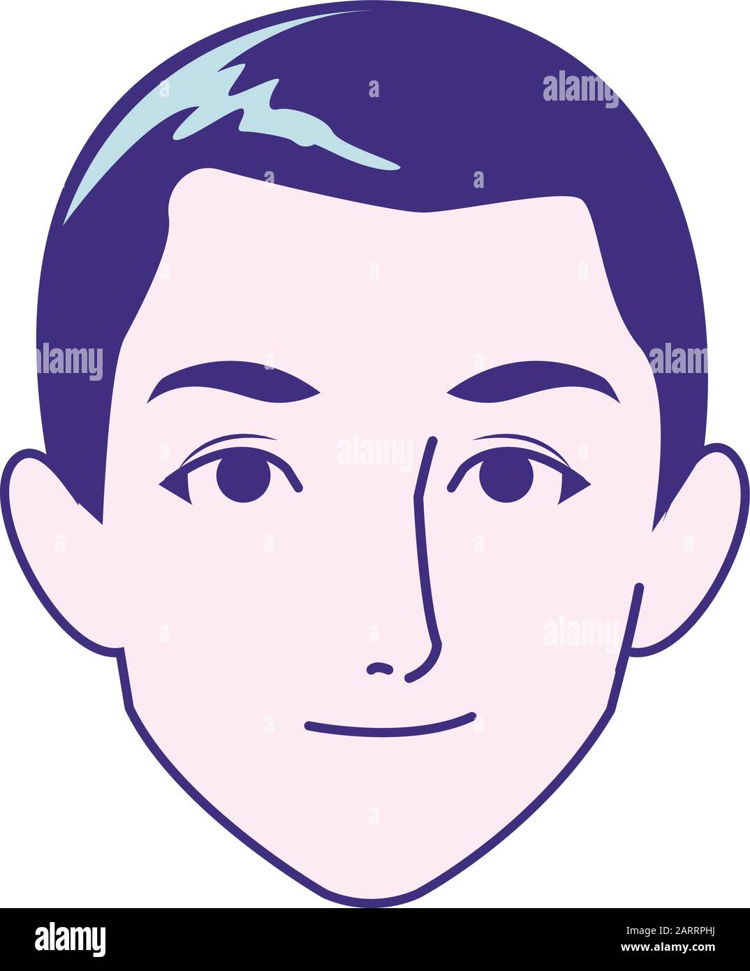 cartoon man face icon, flat design Stock Vector Image & Art - Alamy