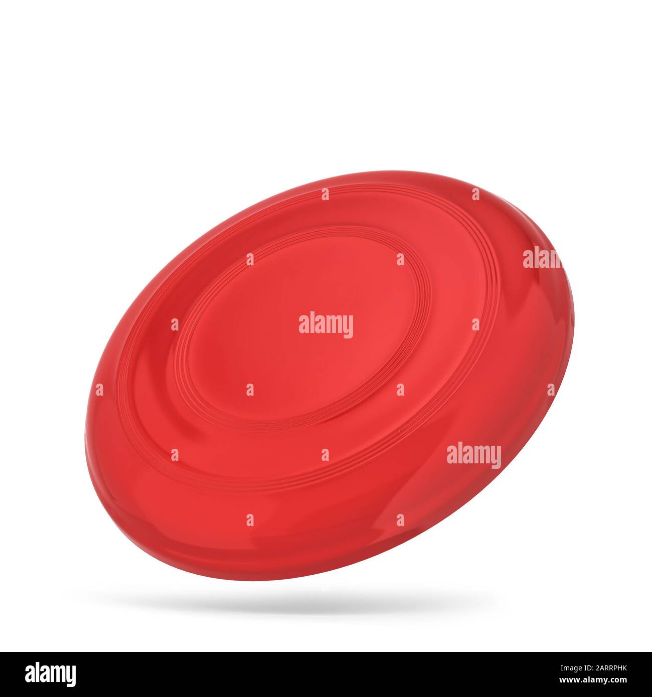 Blank frisbee mockup. 3d illustration isolated on white background ...