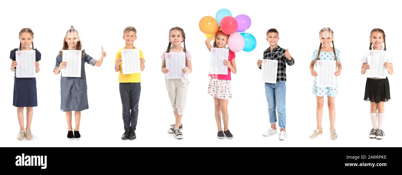 Happy exam results Cut Out Stock Images & Pictures - Alamy