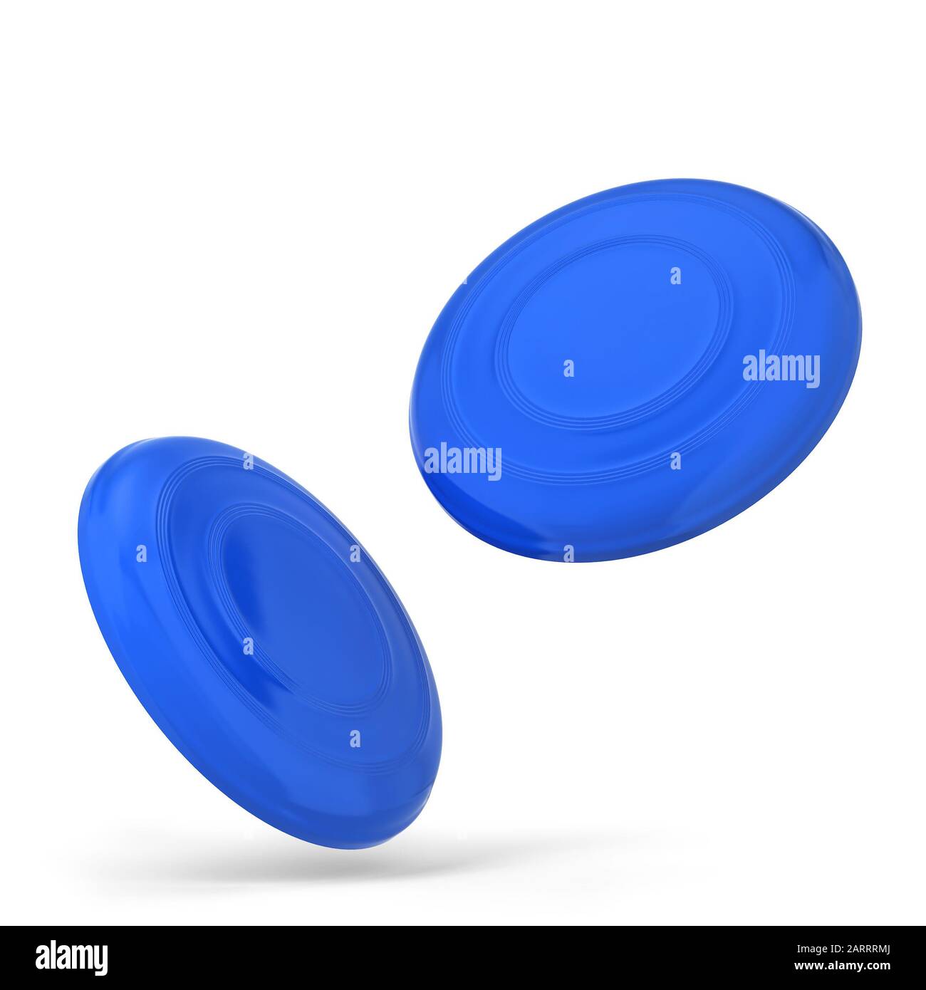 Blank frisbee mockup. 3d illustration isolated on white background ...