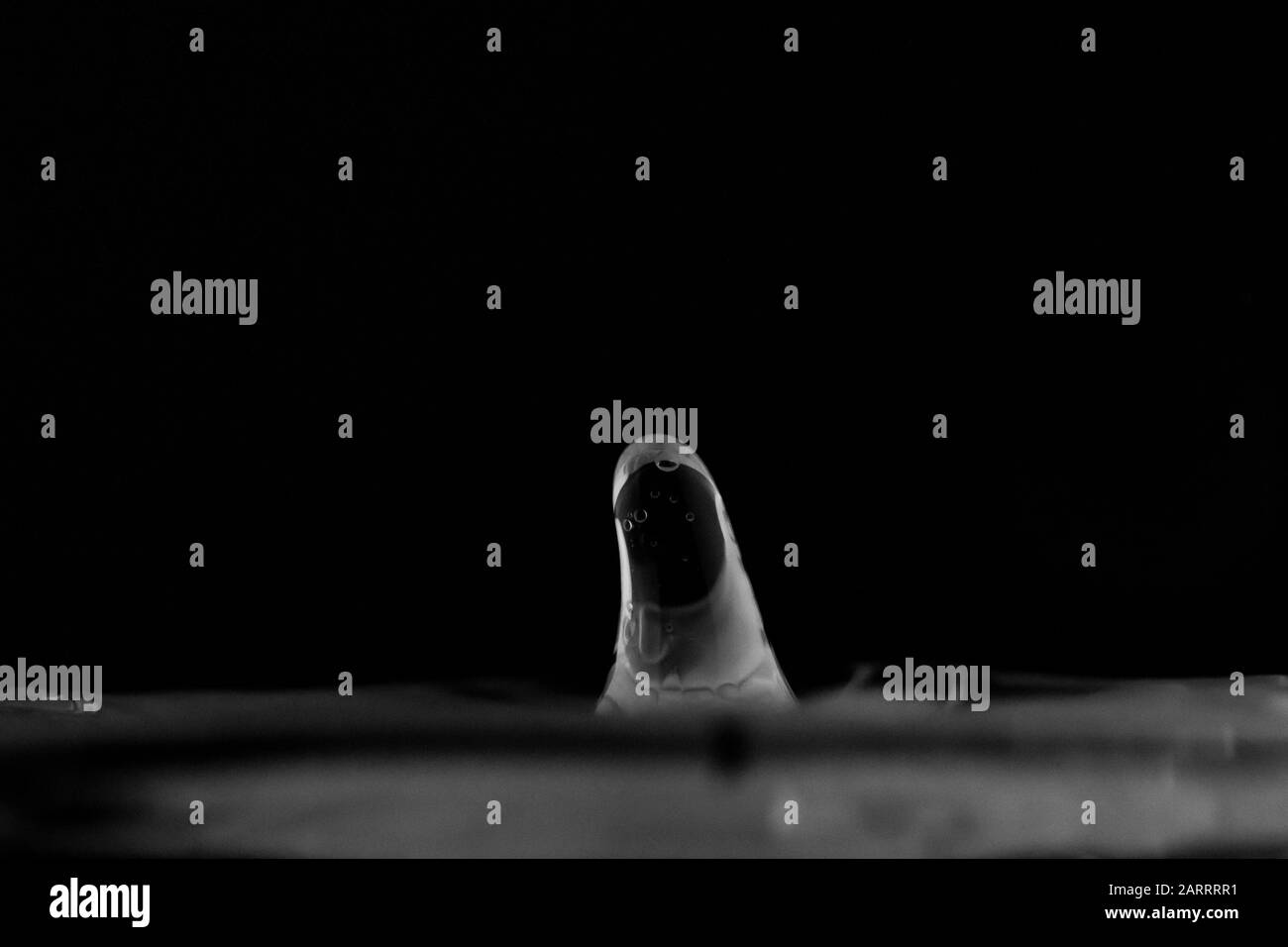 Water splash isolated, water drop hit the surface, water droplet ...