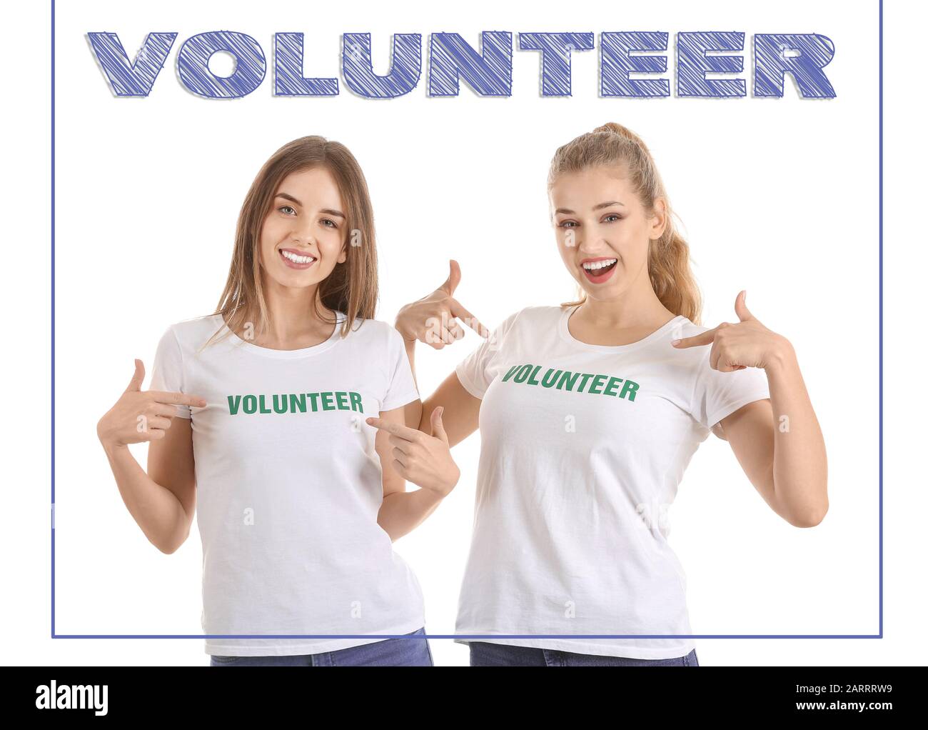 Volunteers supporting Cut Out Stock Images & Pictures - Alamy