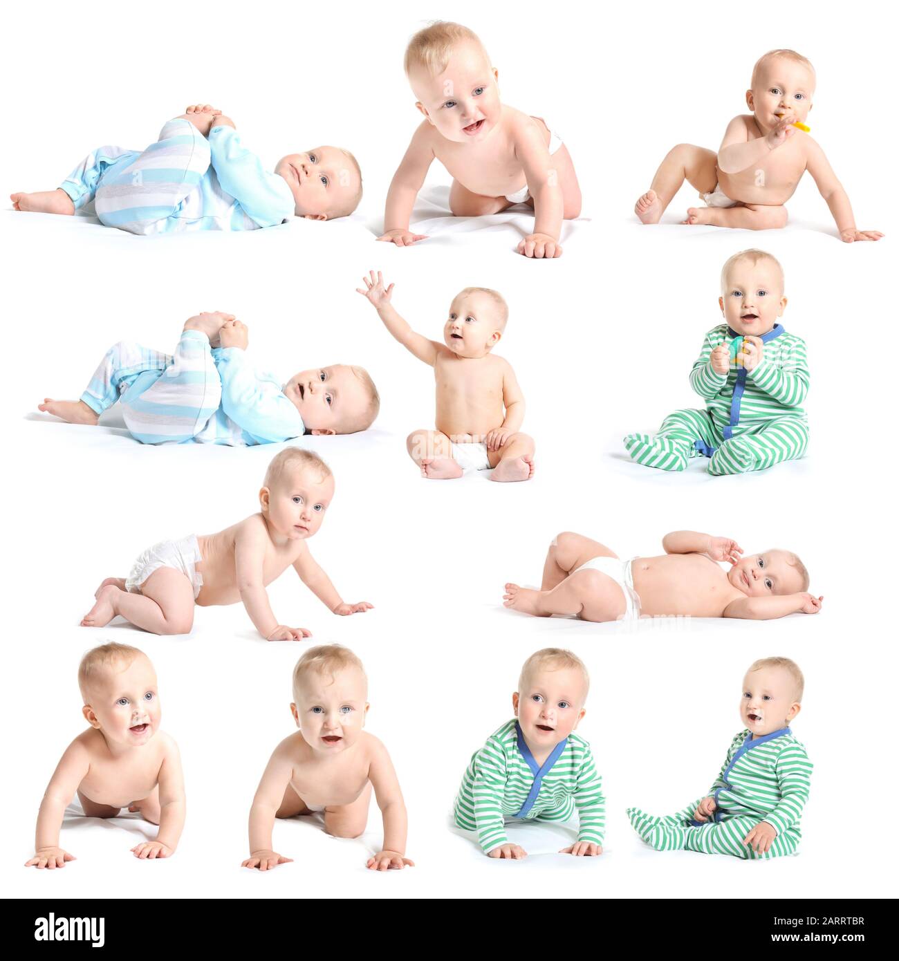 Infant growth collage hi-res stock photography and images - Alamy