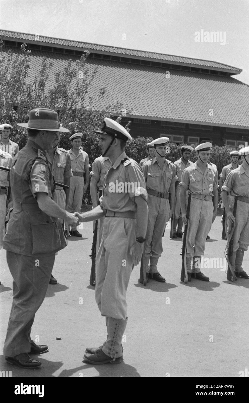 Arrival of General Montague Stopford Sir Montague Stopford shakes the ...