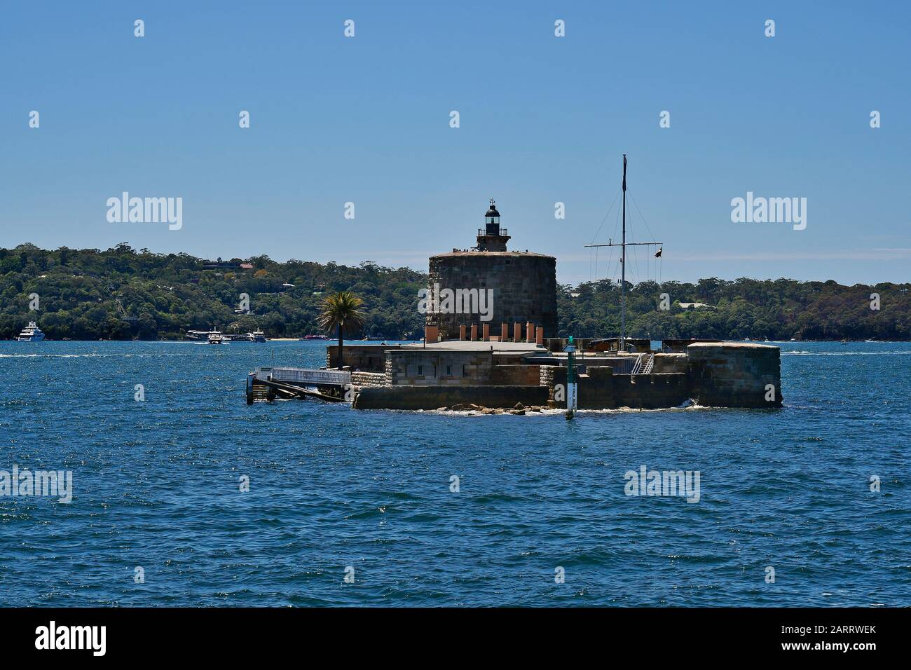 Sydney, NSW, Australia - October 29, 2017: Fort Denison located on ...