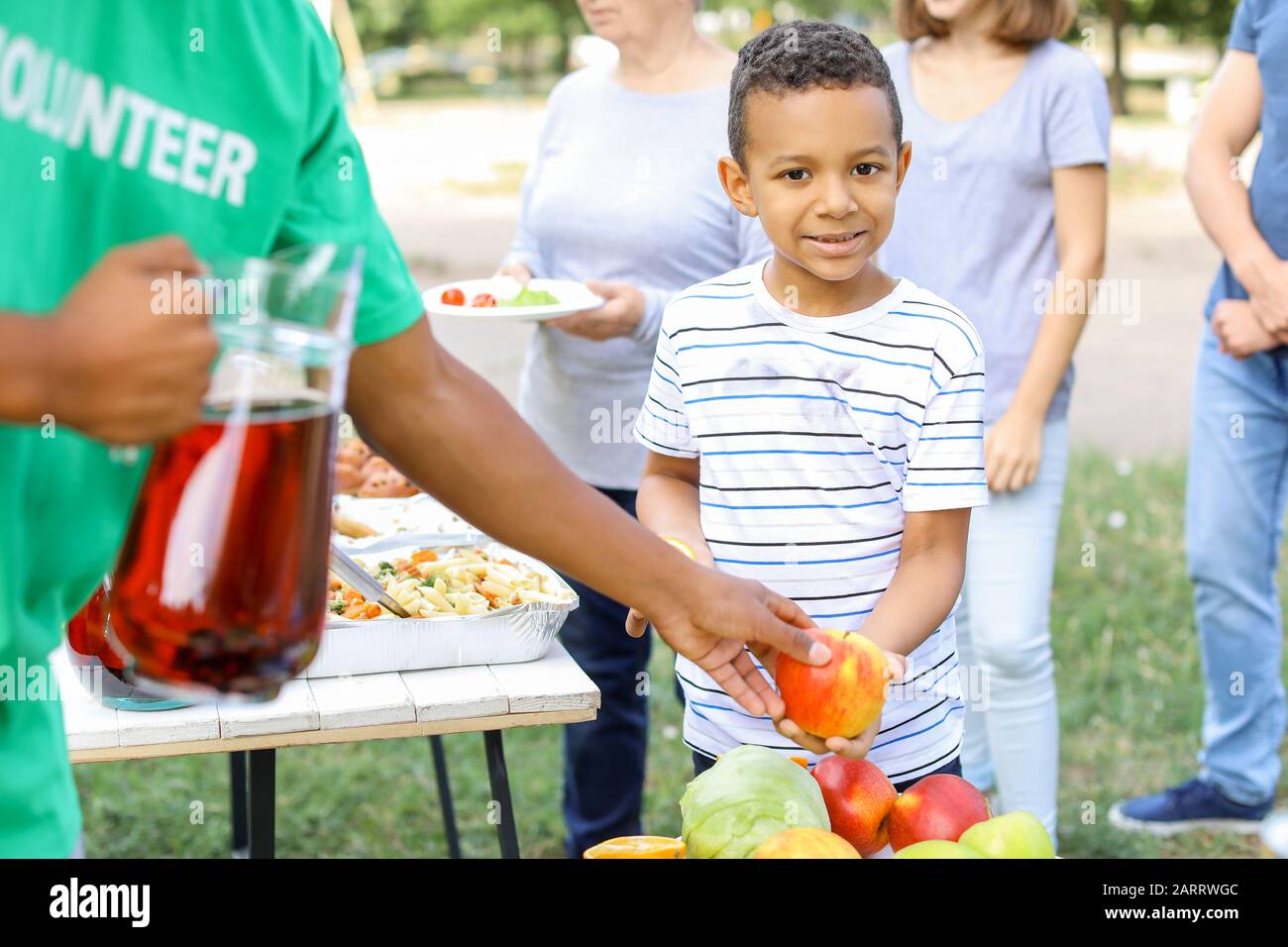 Kids Giving Food