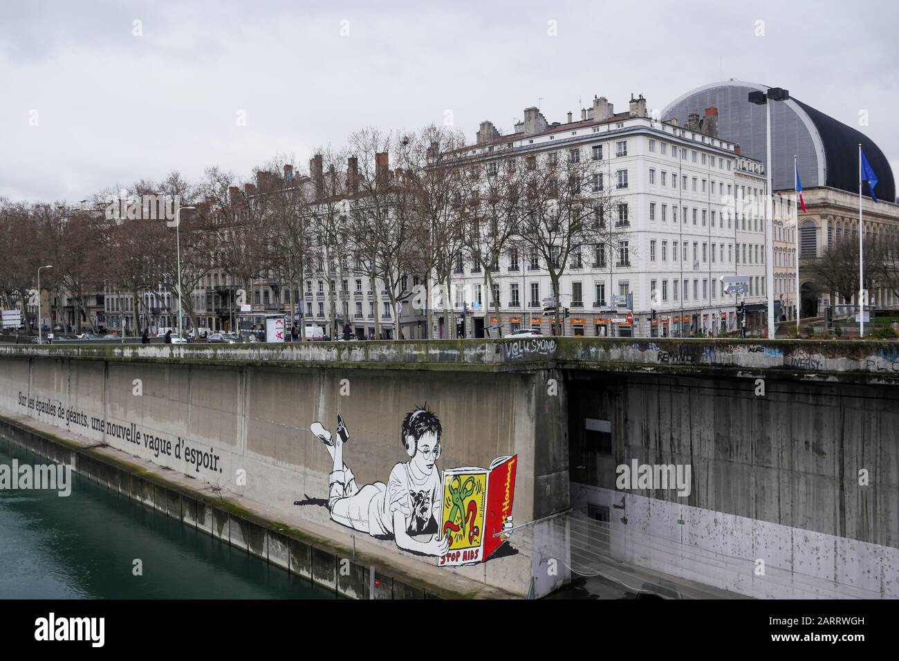 Fresco by FAILE, a duo of artists Patrick McNeil et Patrick Miller ...