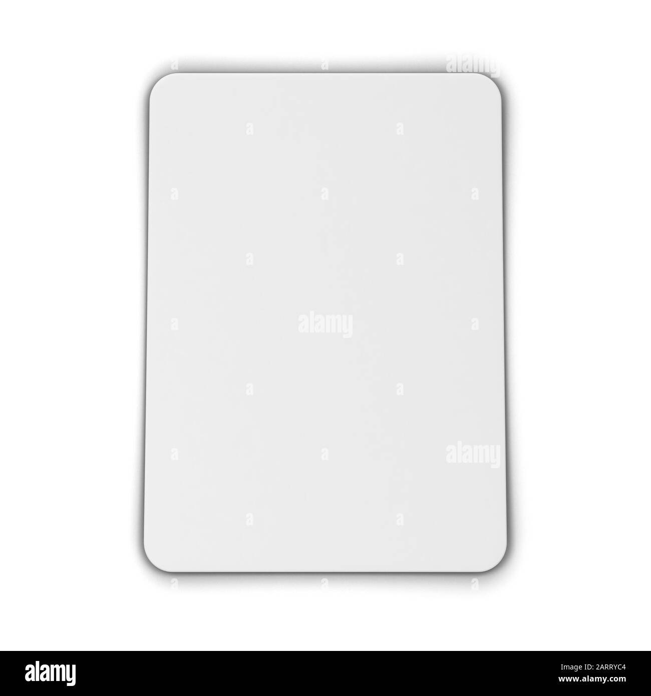 Blank playing cards for poker or other games. 3d illustration isolated ...