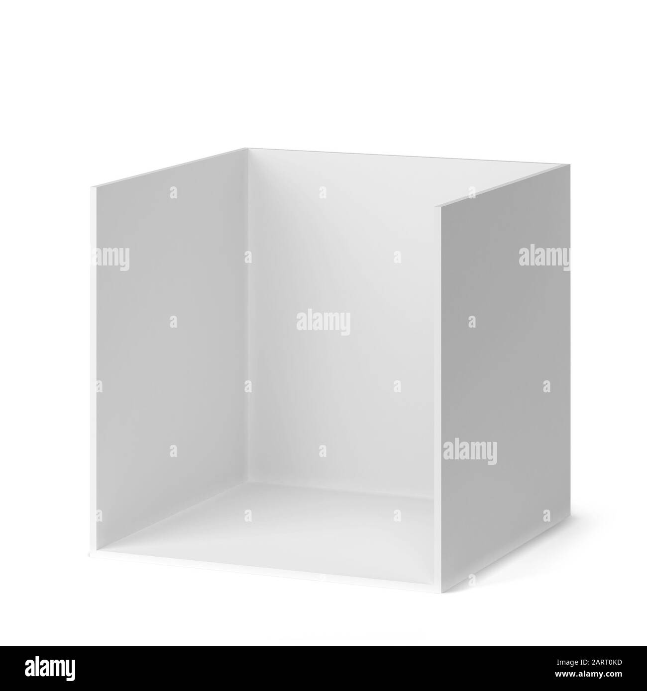 Simple tradeshow booth mockup. 3d illustration isolated on white ...