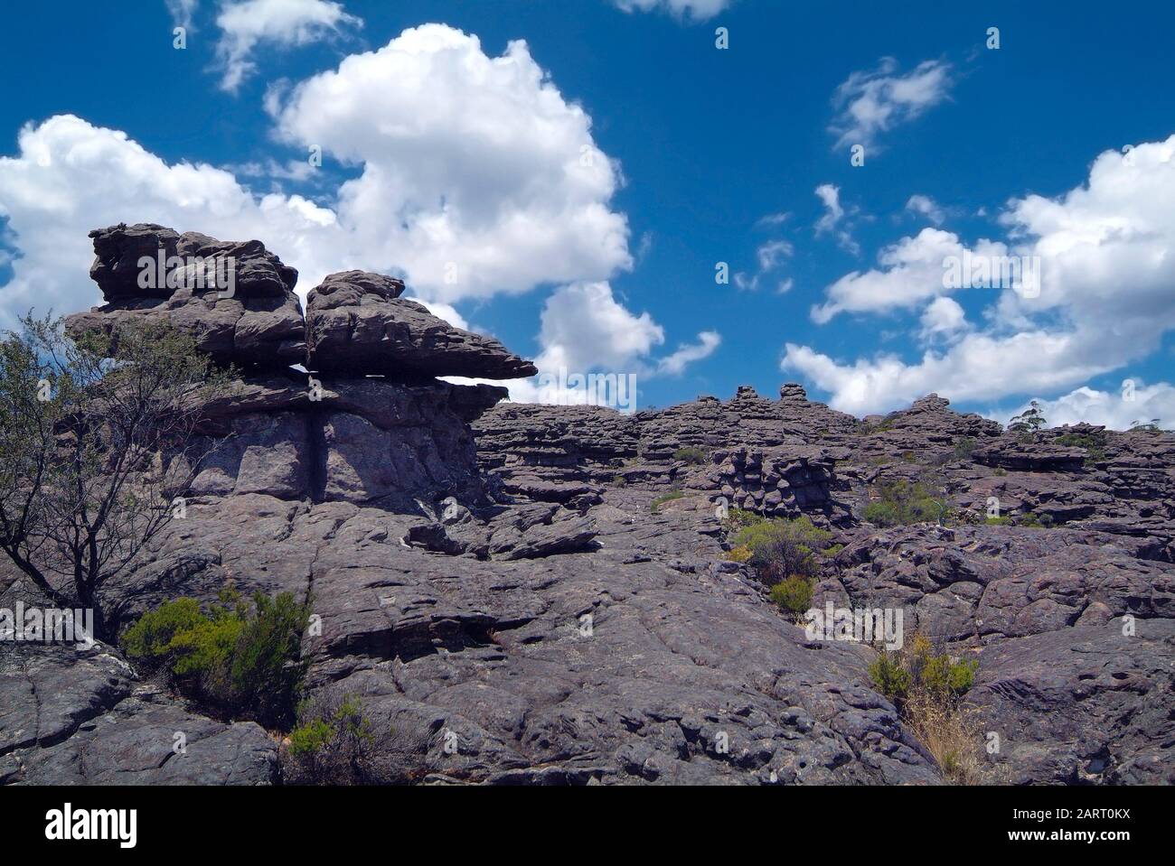 Australia, rock formation in Grampians National Park, Victoria Stock ...