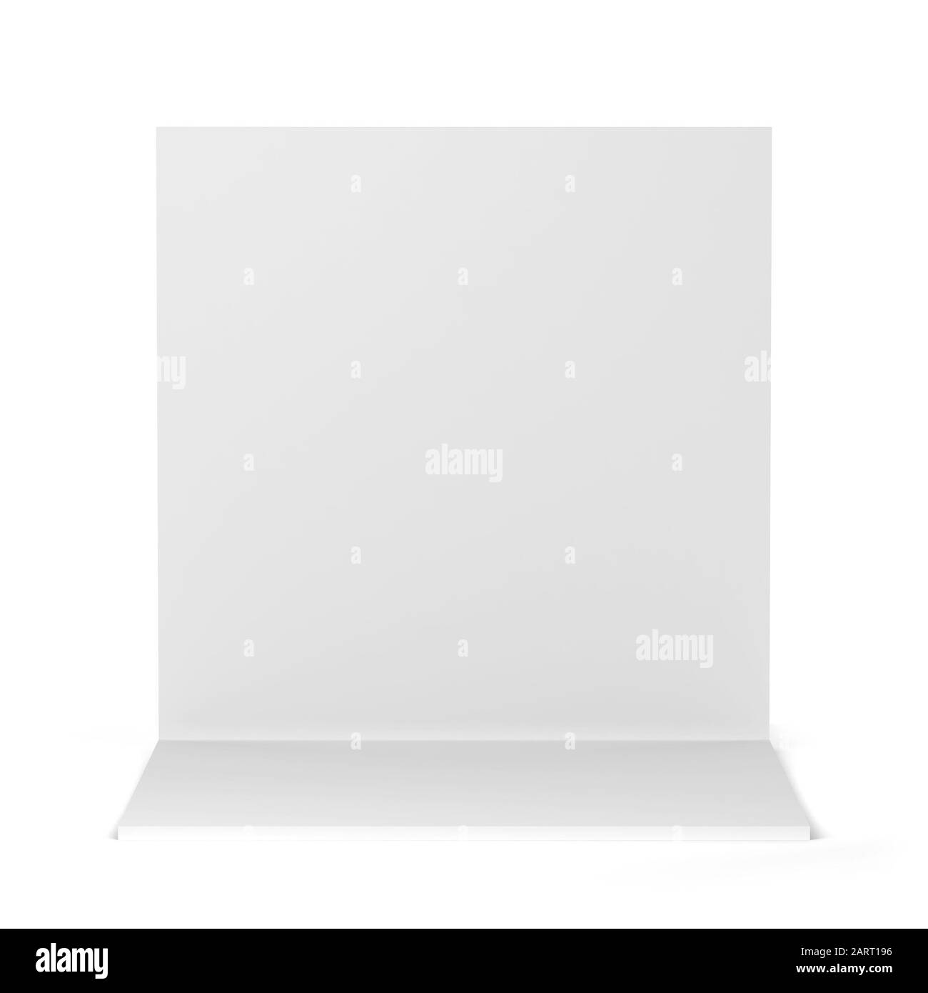 Simple tradeshow booth mockup. 3d illustration isolated on white ...