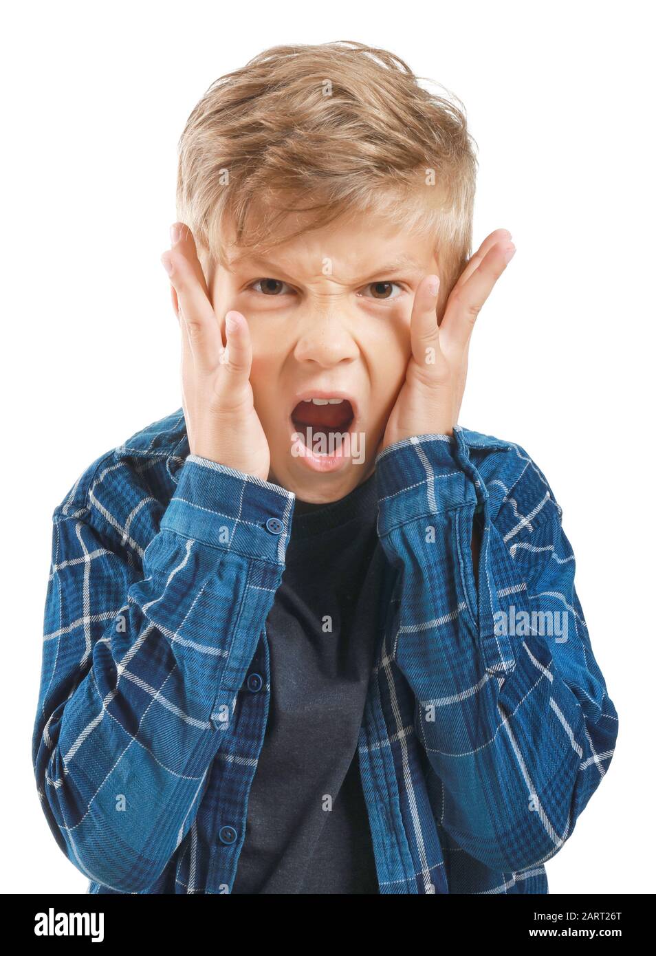 Angry Little Boy Yelling