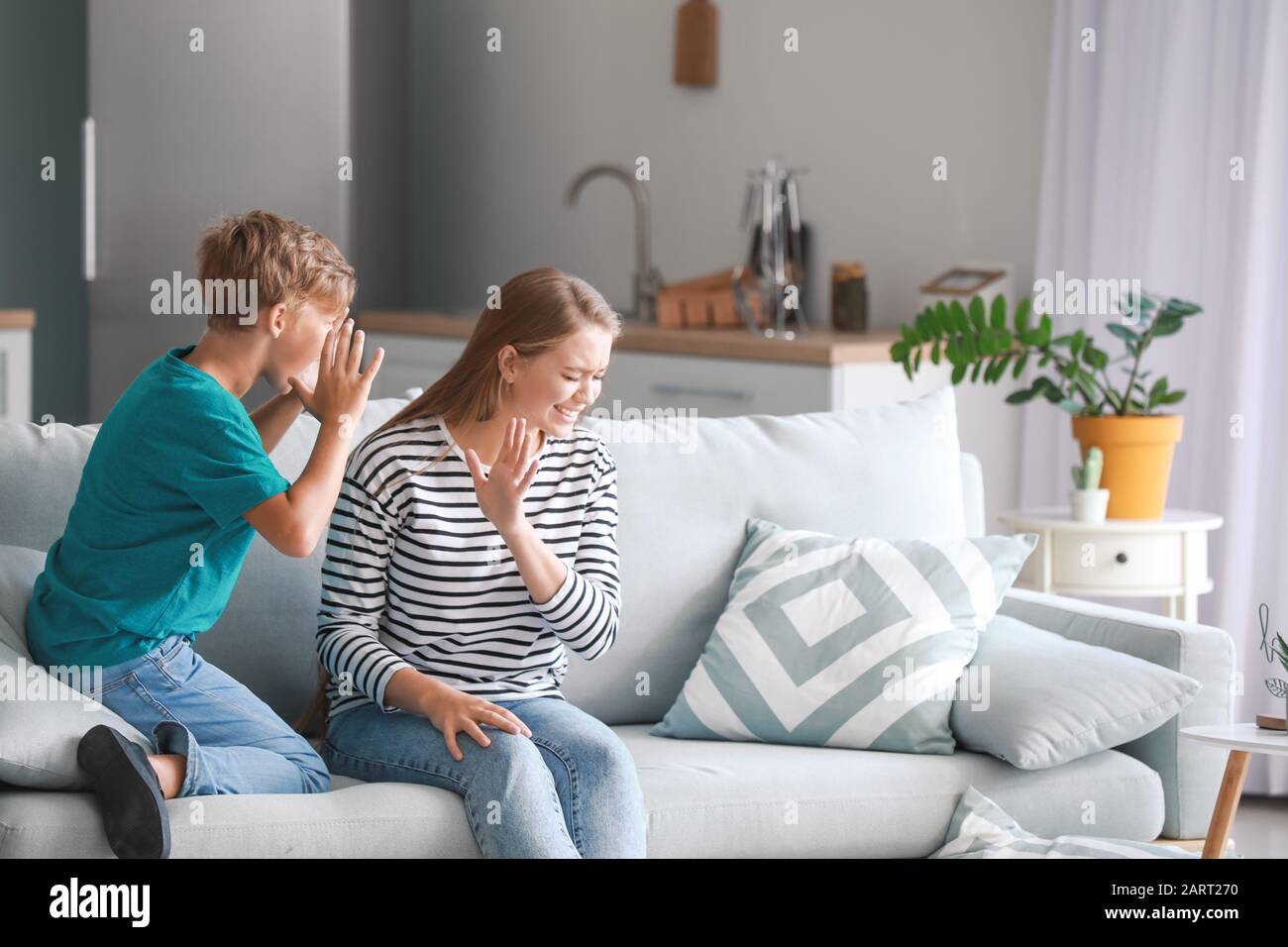 Mother Scolding Her Son High Resolution Stock Photography and Images - Alamy