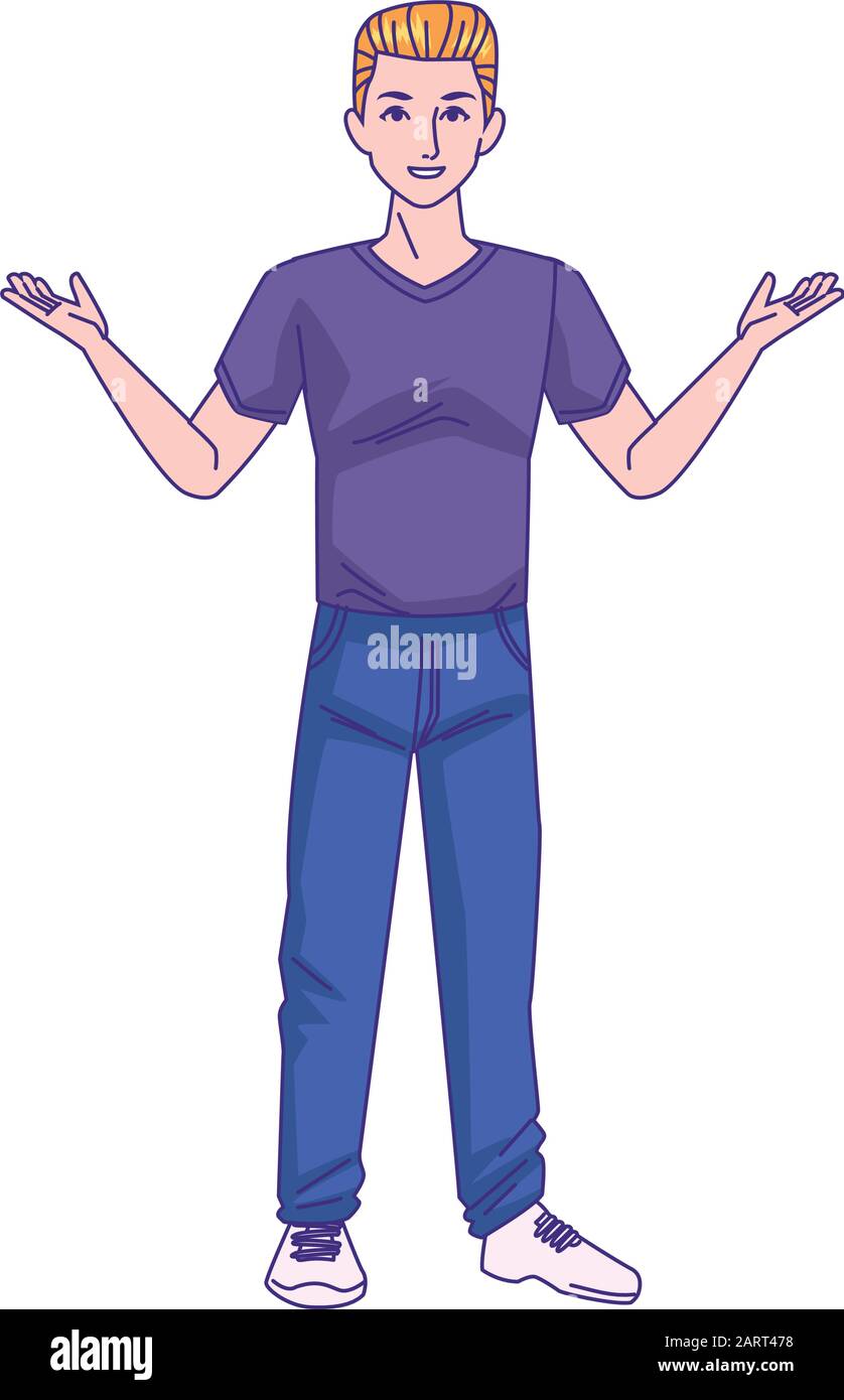 cartoon man standing icon Stock Vector Image & Art - Alamy
