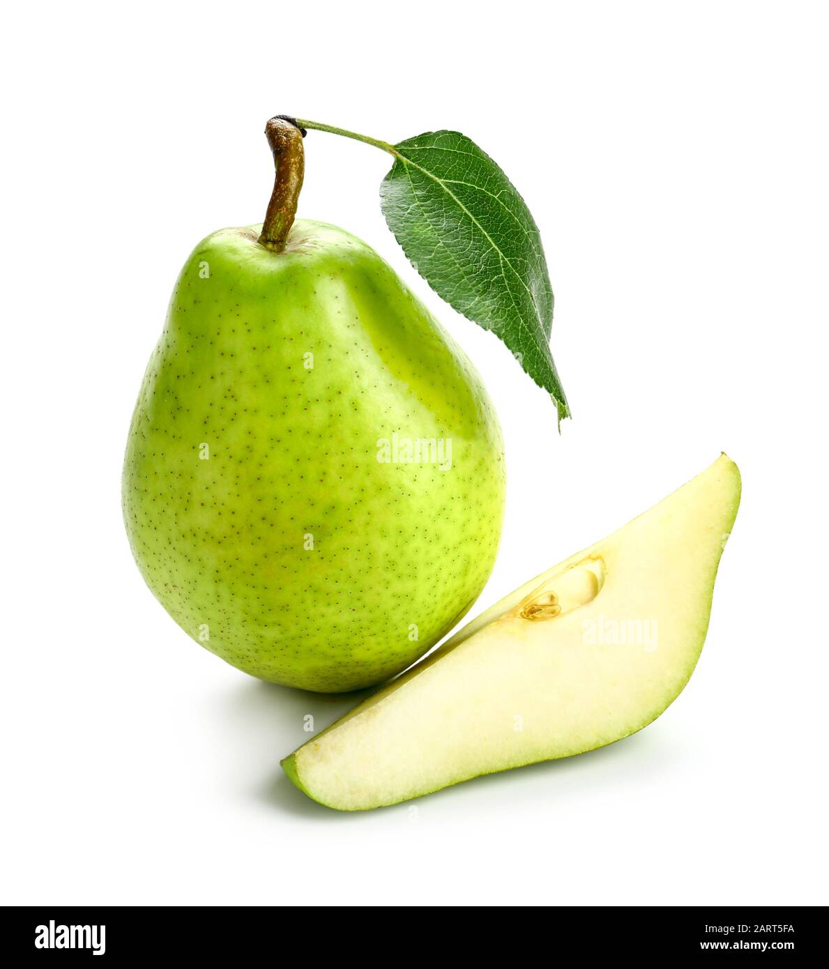 Fresh pear on white background Stock Photo - Alamy
