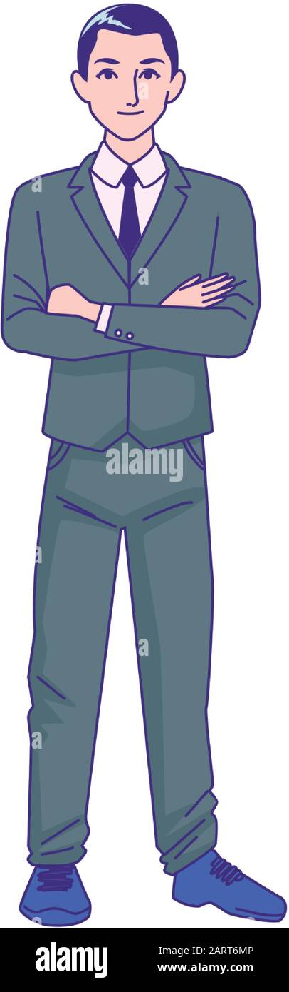 cartoon businessman standing icon Stock Vector Image & Art - Alamy