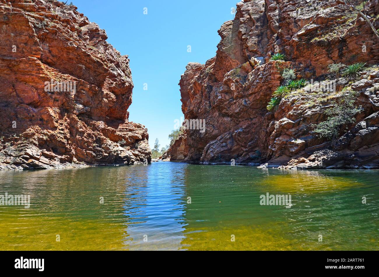 Australia, NT, Ellery Creek Big Hole, lake and waterhole in West ...
