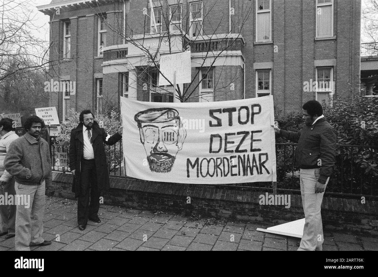 Demonstration after the December murders in Suriname for the Surinamese ...