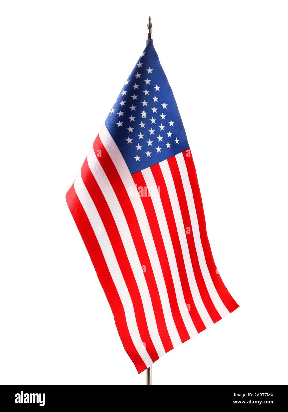Flag of the United States of America on white background Stock Photo ...