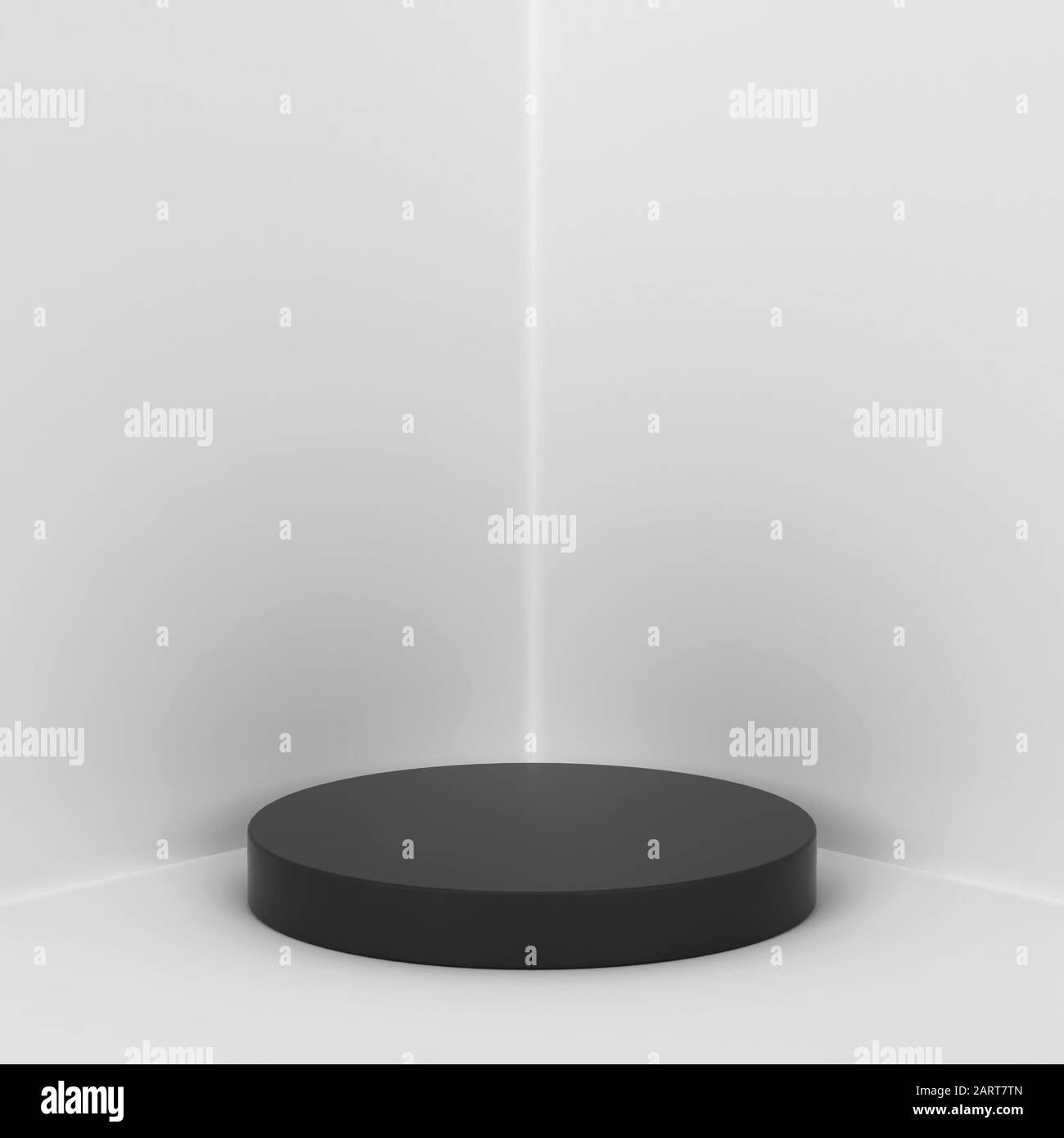 Simple podium. Showcase stand for your product. 3d illustration Stock ...