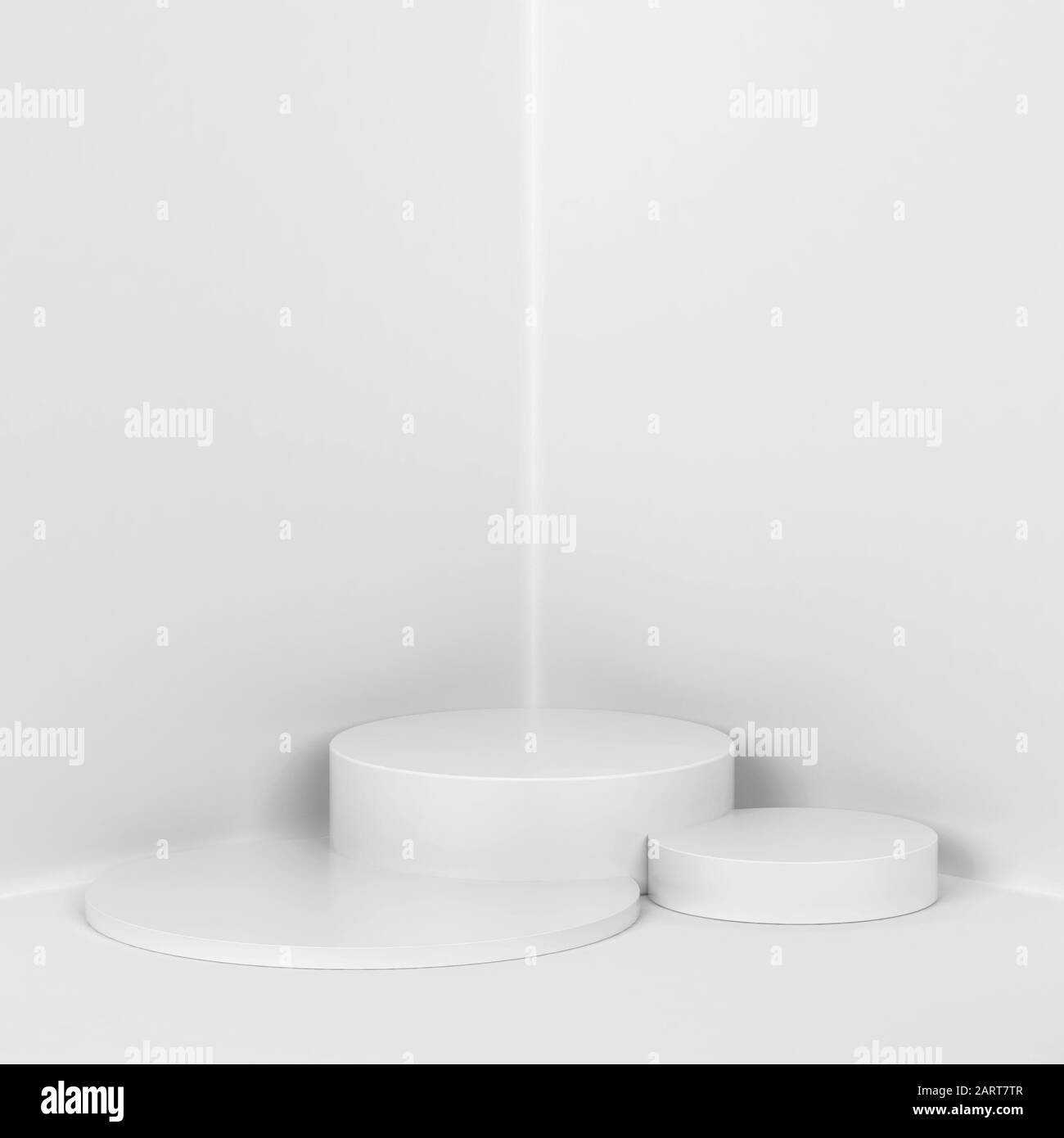 Simple podium. Showcase stand for your product. 3d illustration Stock ...