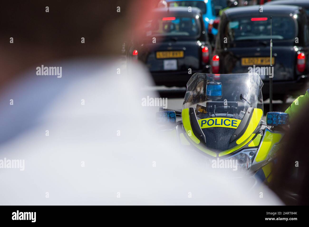 Police bike in London Stock Photo - Alamy