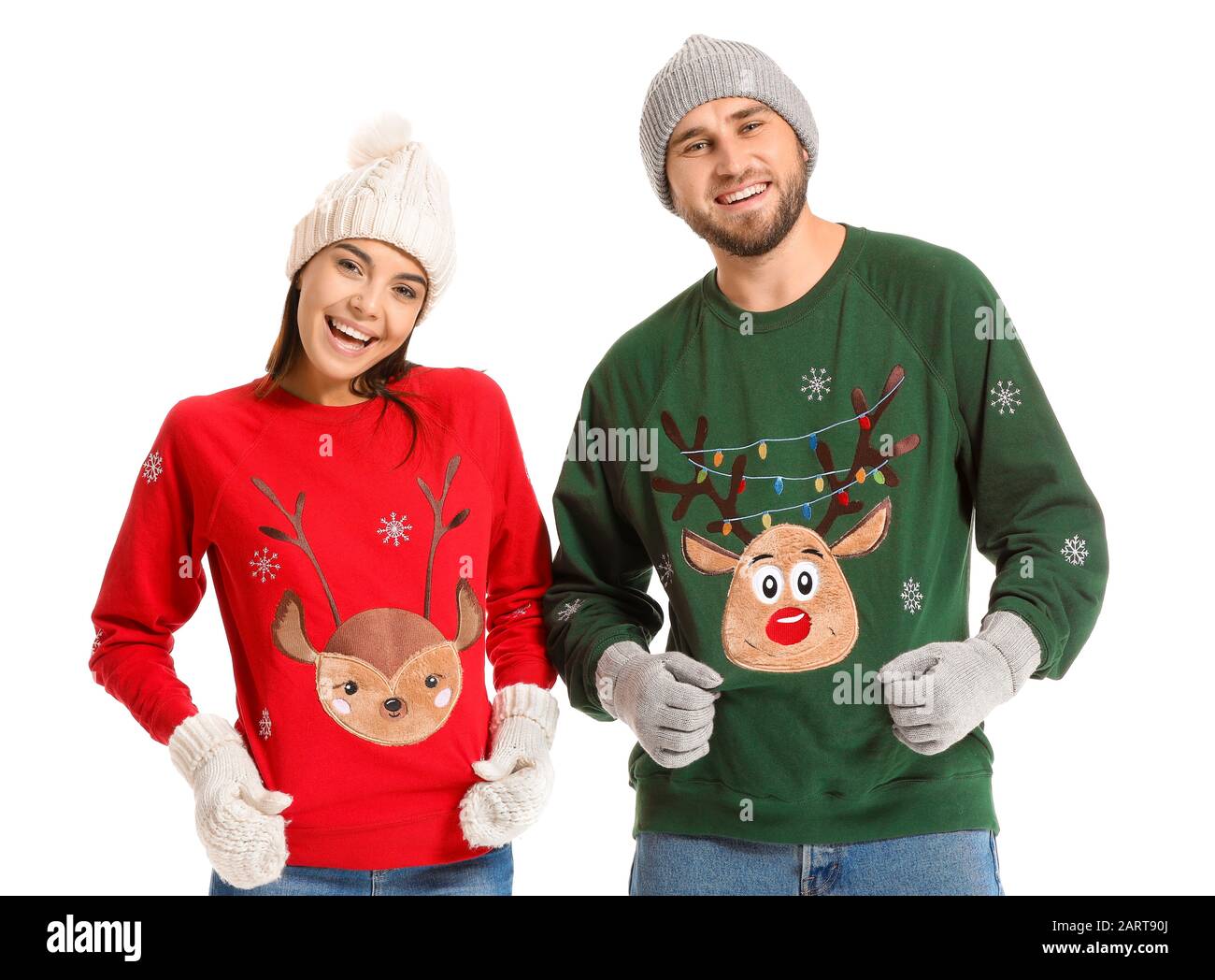 Ugly christmas sweaters traditional Cut Out Stock Images & Pictures - Alamy
