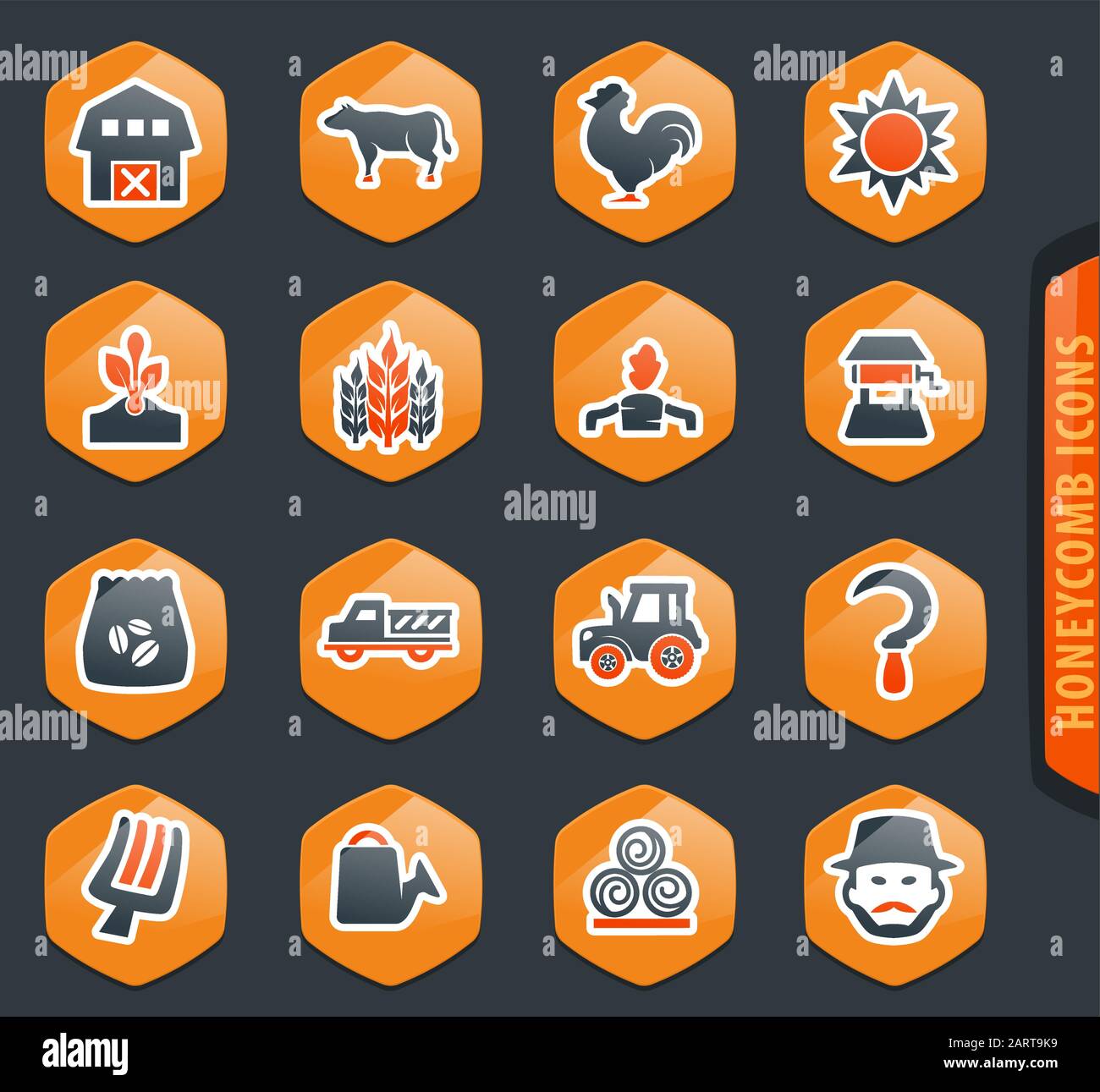 Agriculture and farming icons set Stock Vector Image & Art - Alamy