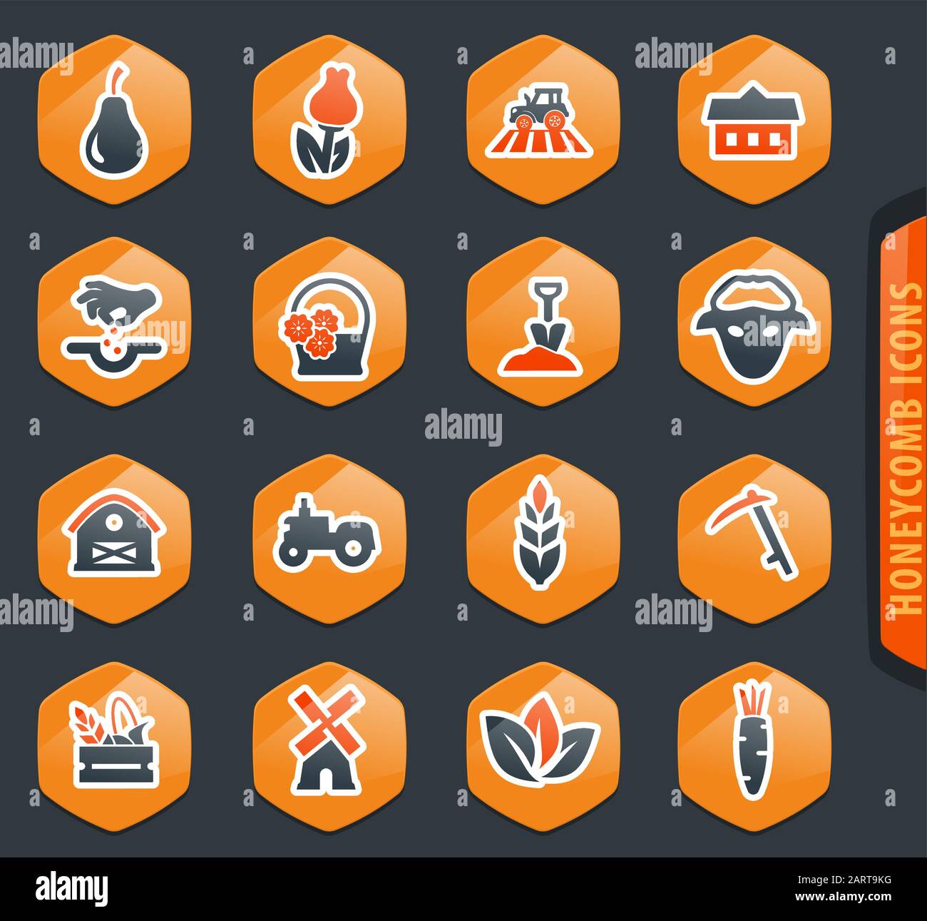 Agriculture and farming icons set Stock Vector Image & Art - Alamy