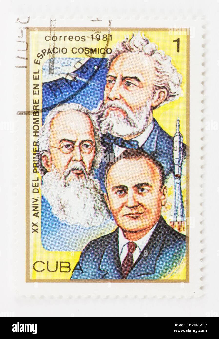 Vintage rocket stamp hi-res stock photography and images - Alamy