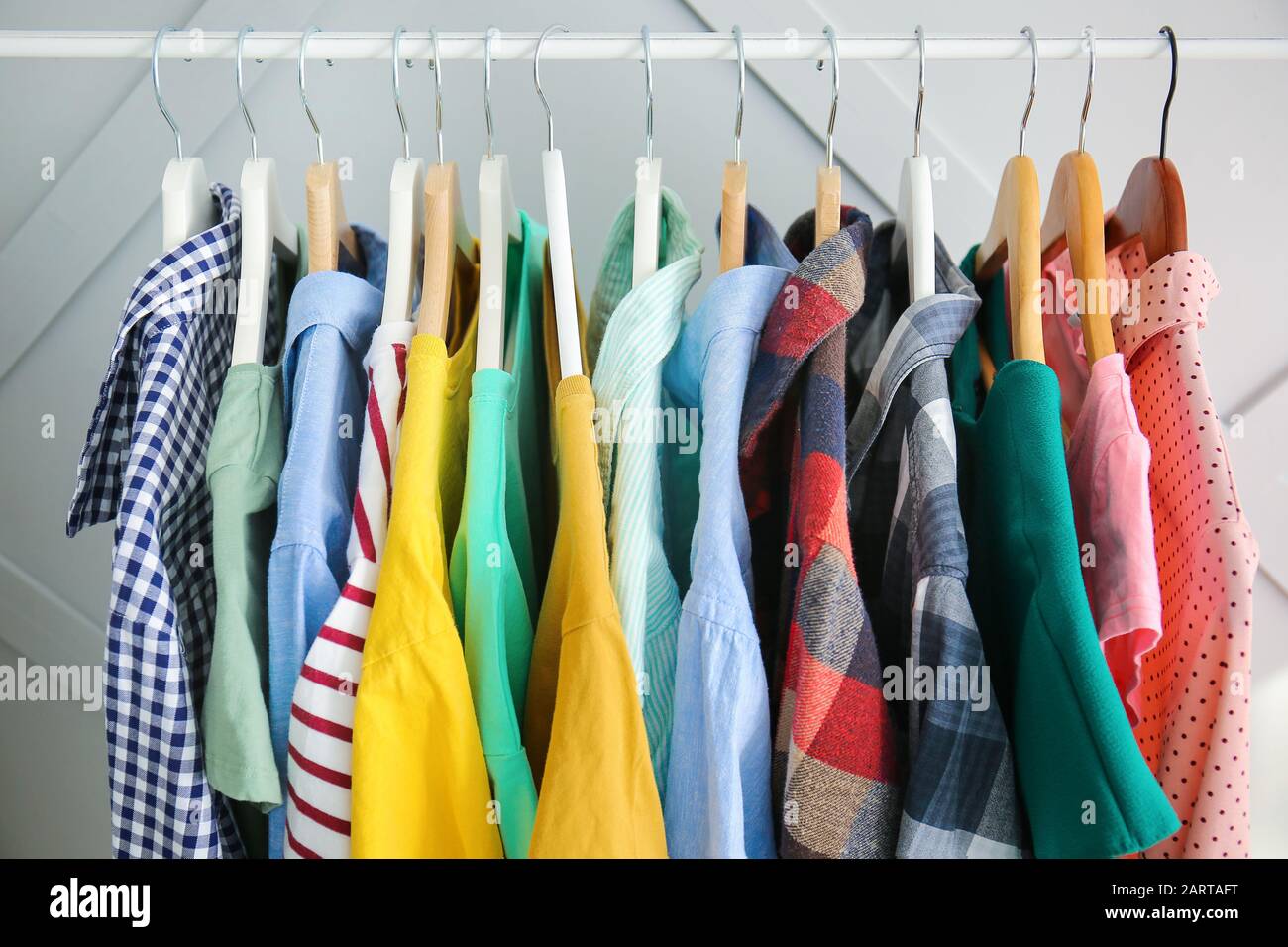 Stylish clothes on grey hi-res stock photography and images - Alamy