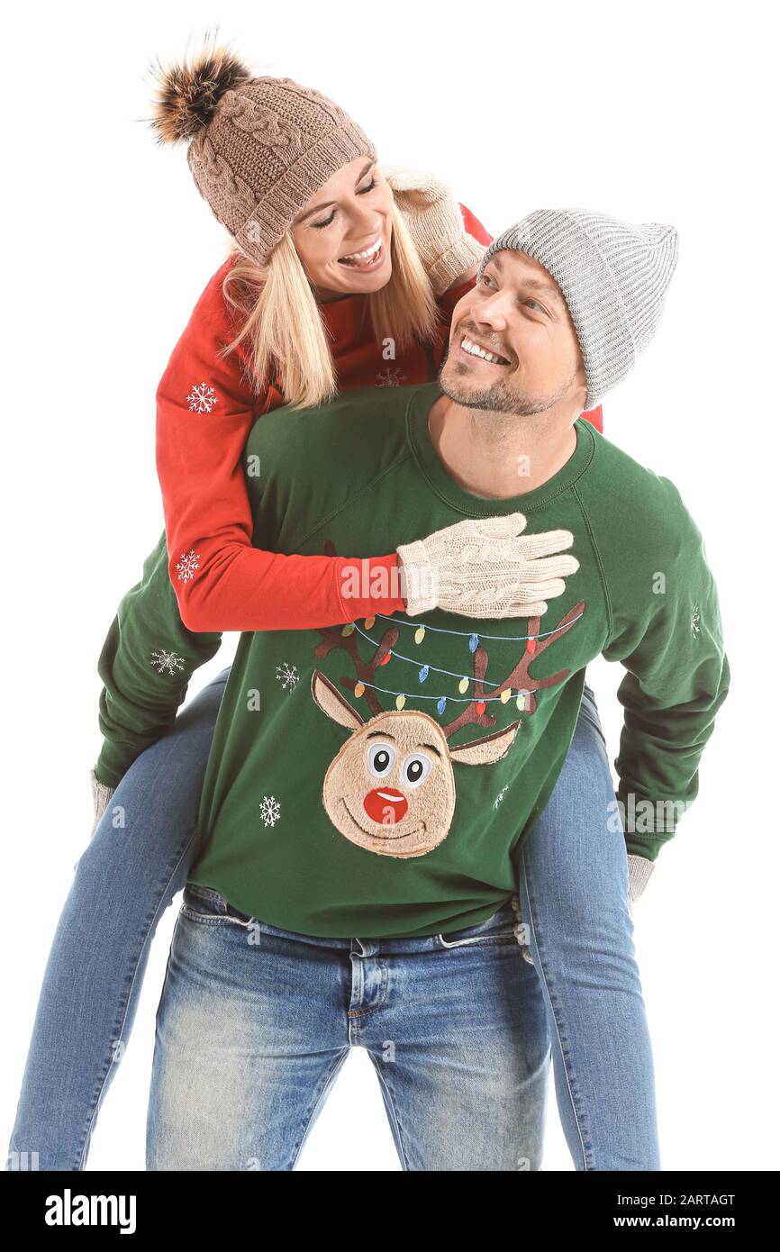 Ugly christmas sweaters traditional Cut Out Stock Images & Pictures - Alamy