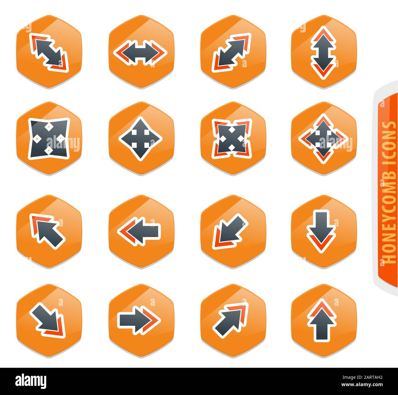 Arrows icons set Stock Vector Image & Art - Alamy