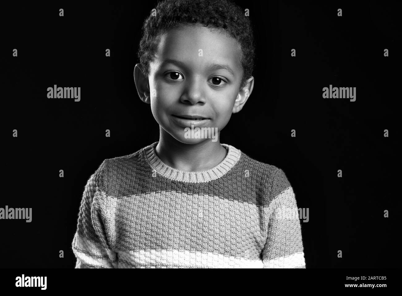 African american boy Black and White Stock Photos & Images - Alamy