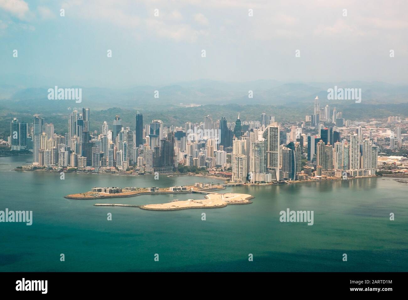 Panama City, Panama skyline, aerial view Stock Photo - Alamy