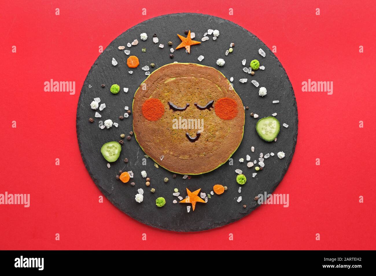 Pancakes With Edible Solar System