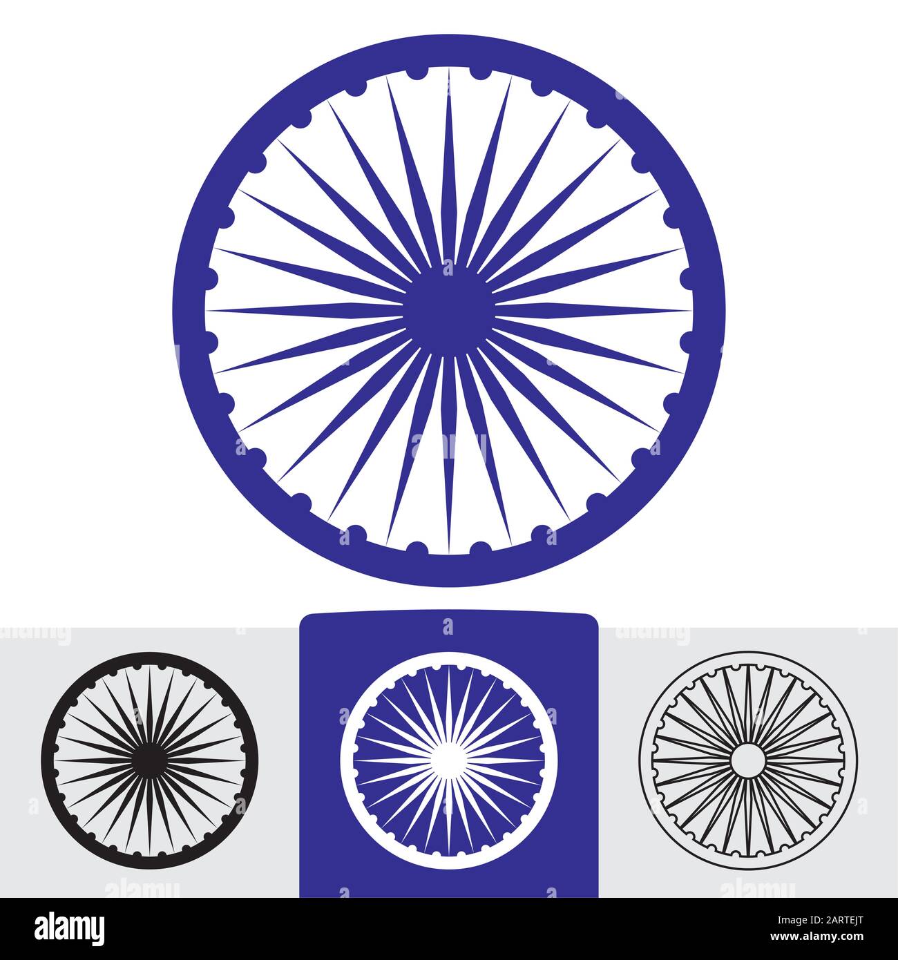 Ashoka symbol hi-res stock photography and images - Alamy