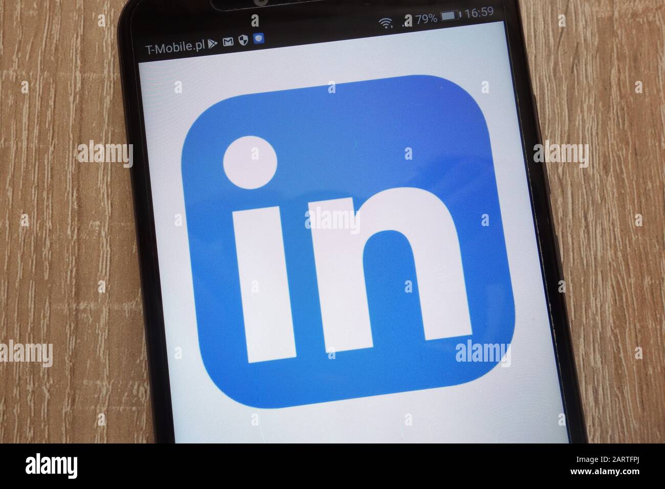 LinkedIn logo displayed on a modern smartphone Stock Photo - Alamy