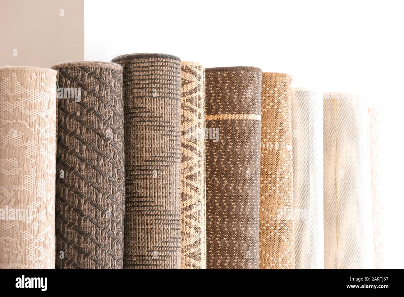 Many different carpets in shop Stock Photo - Alamy