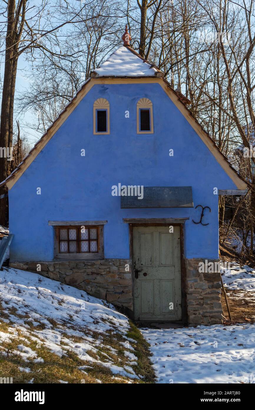 Traditional house interior of the Saxons’ in Transylvania. The Saxons ...