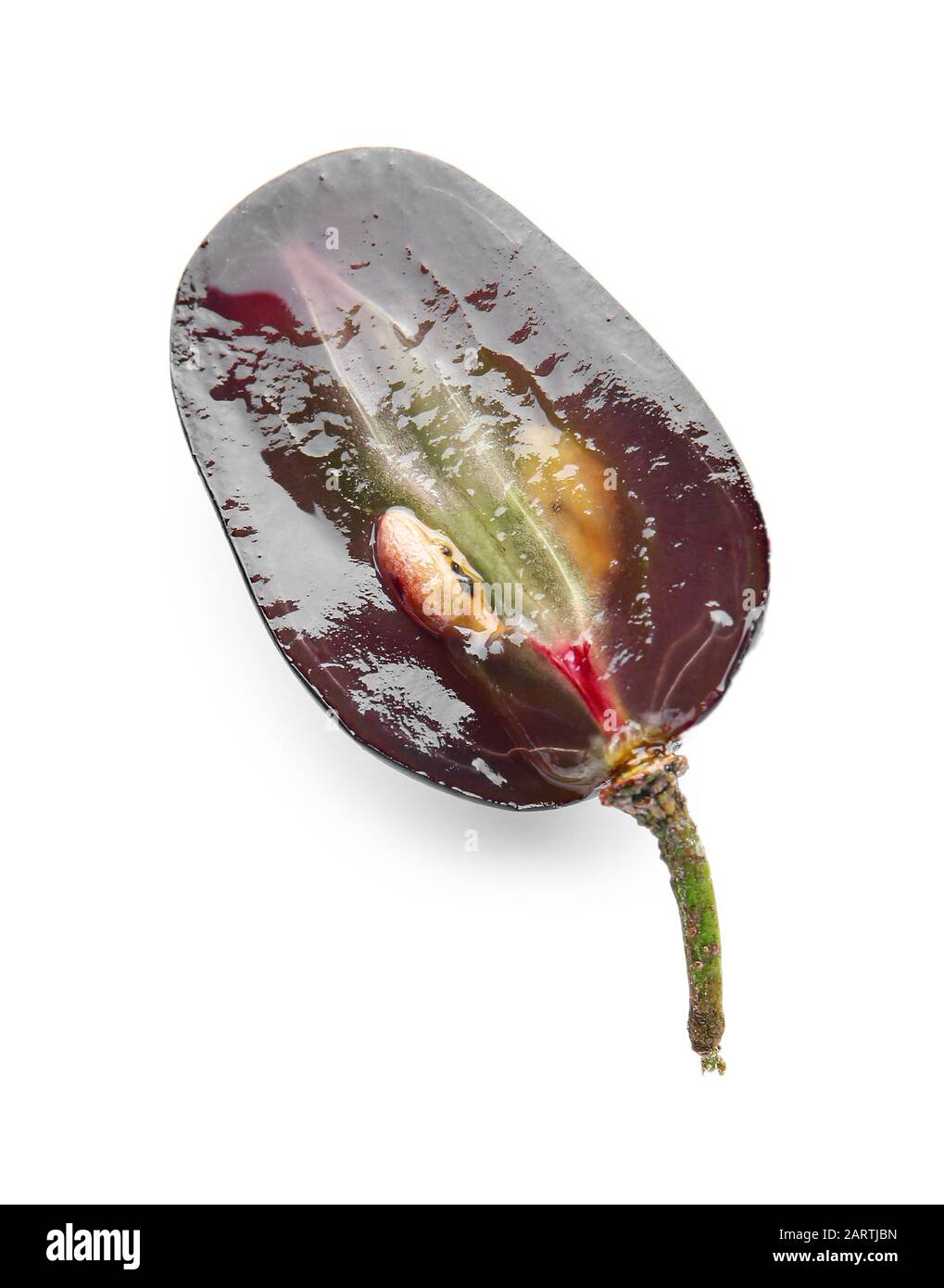 Tasty sweet grape on white background Stock Photo - Alamy