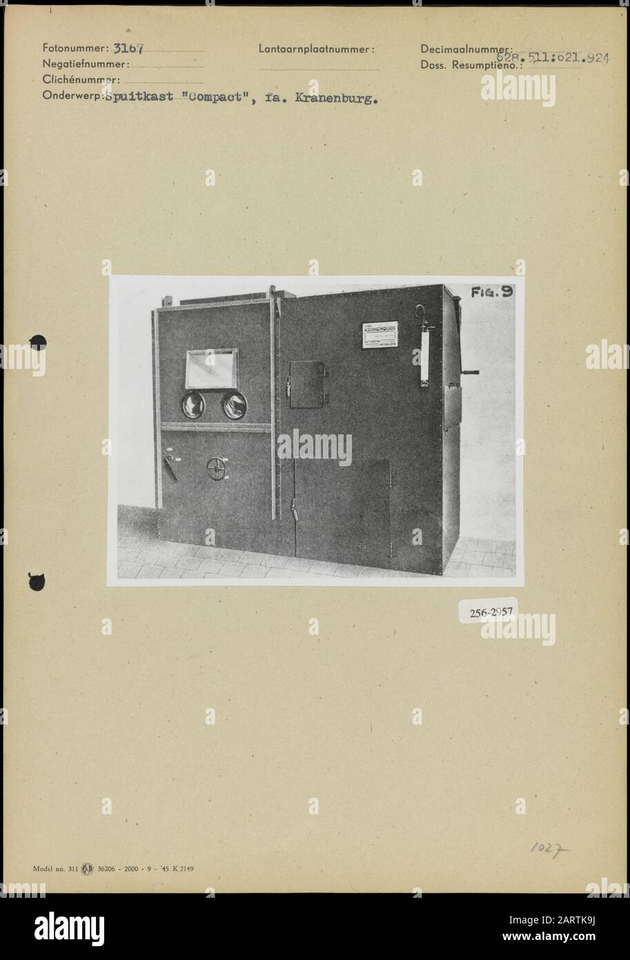 Spray box 'Compact' of the firm Kranenburg Date: undated Keywords ...