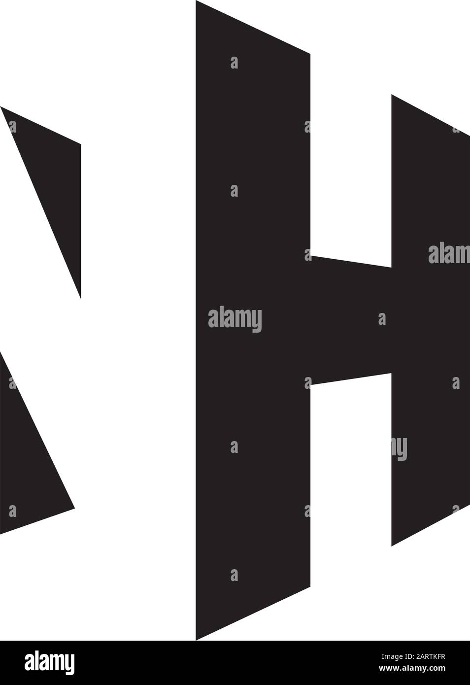 NH letter icon Stock Vector Image & Art - Alamy