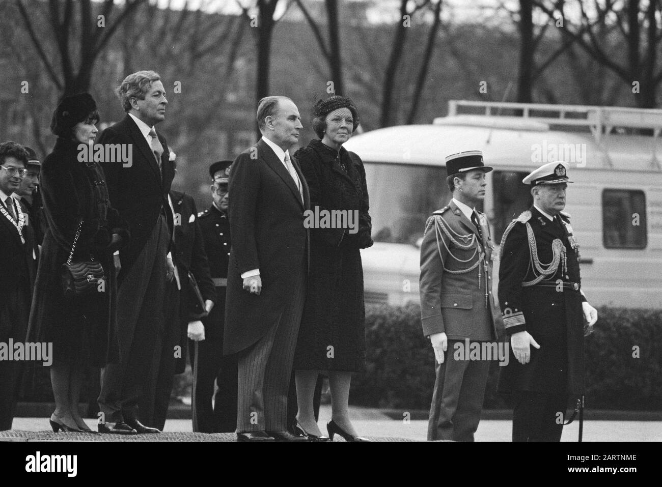 State visit President Mitterand of France; during play folk songs Date ...