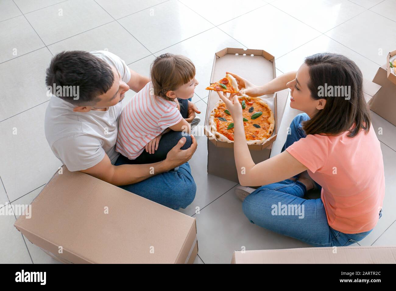 Family pizza house hi-res stock photography and images - Alamy